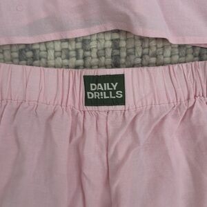 Daily Drills | Tops | Daily Drills Pink Linen Set | Poshmark